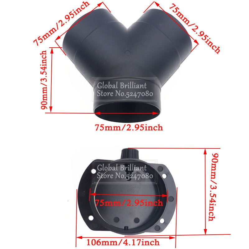 75Mm Y Tak T Stuk Air Vent Leidingen Outlet Connec... – Vicedeal