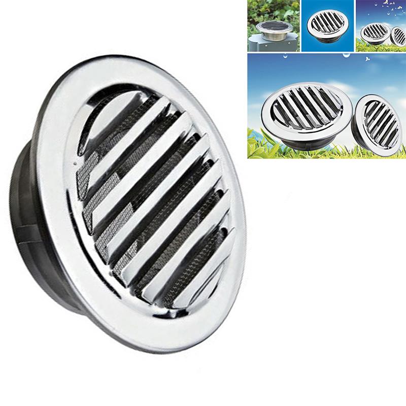 100mm Silver Stainless Steel Ventilation Grille Ro... – Vicedeal