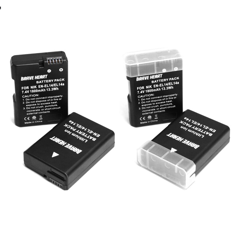 1800Mah EN-EL14 En EL14A En EL14 Batterij Voor Nik... – Vicedeal