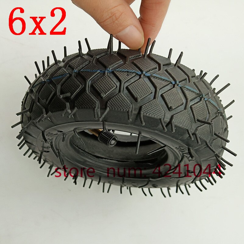 6 inch Air Wheel 6x2 pneumatic tire & alloy hub fo... – Vicedeal