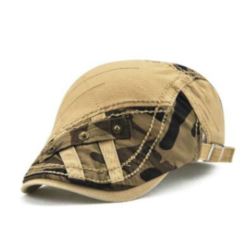 Adjustable Summer Camo Boina Cotton Ivy Flat Cap M... – Grandado
