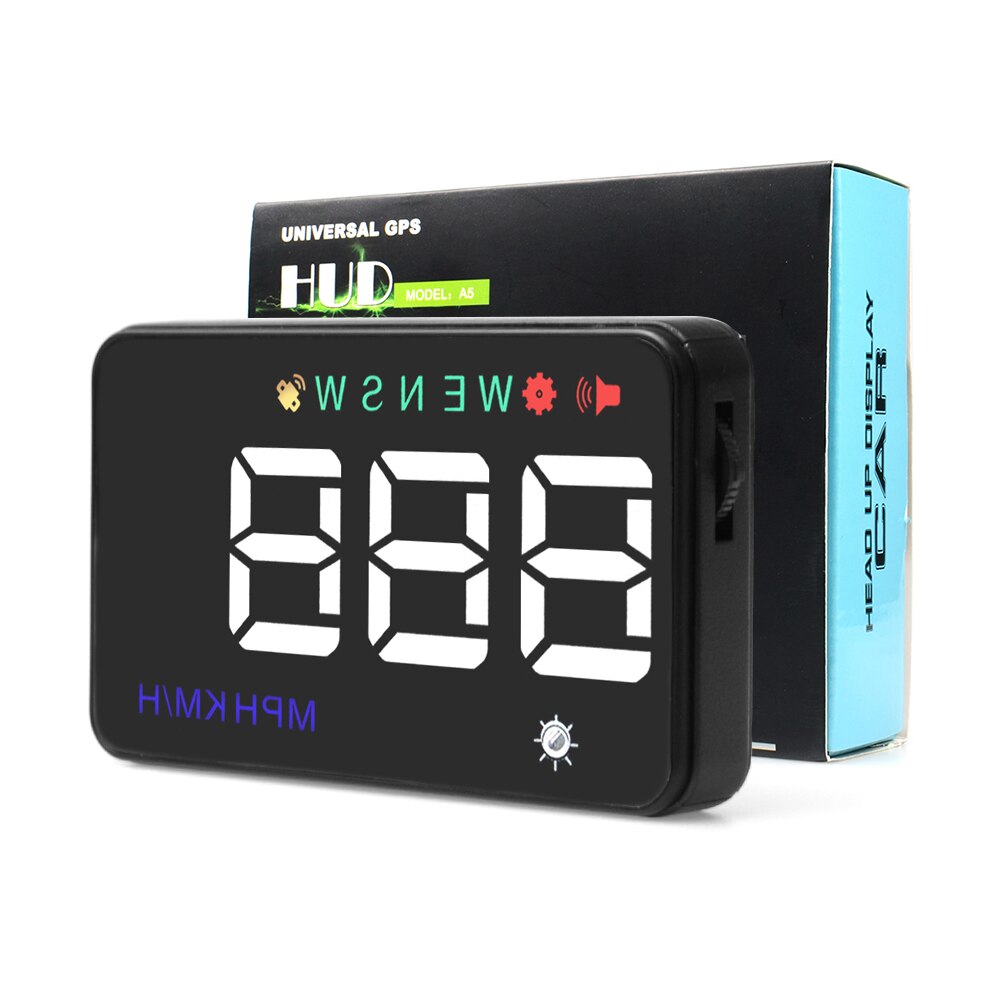 A5 Universal Car HUD GPS Speedometer Speedo Head U... – Grandado