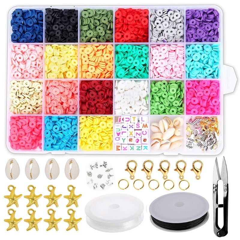 Soft Pottery Beads Kit Muti Colors Boho Polymer Cl... – Grandado