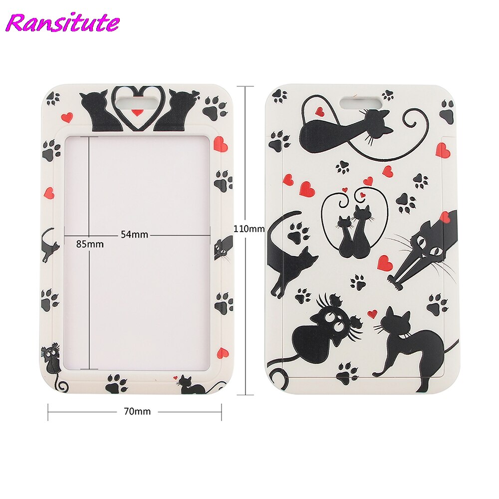 Ransitute R1504 Cute Black Cat Bank Credit Card Ho... – Vicedeal