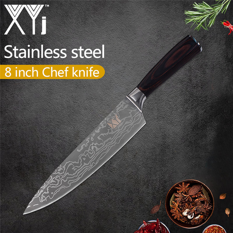 XYj 6 Piece Kitchen Stainless Steel Knife Set Shar... – Grandado