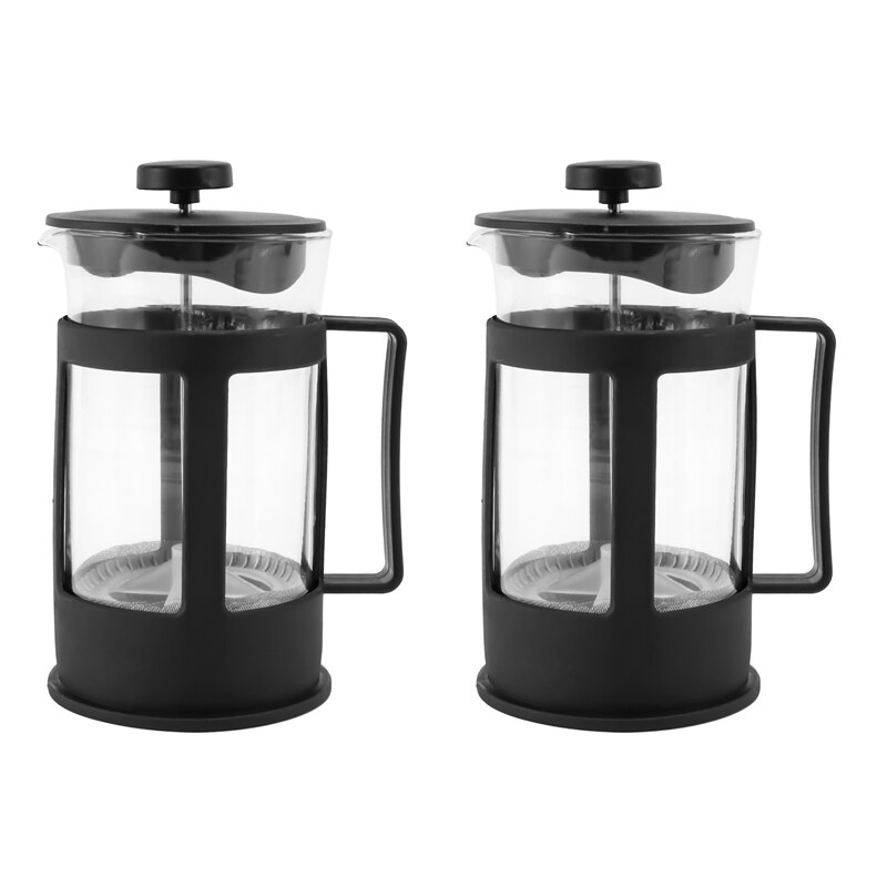 2X Glas Franse Pers Koffie Thee Maker, 600Ml Koffi... – Vicedeal