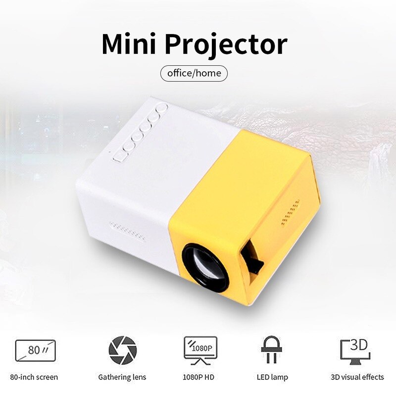 Mini Projector Audio Portable Projector Home Media... – Vicedeal