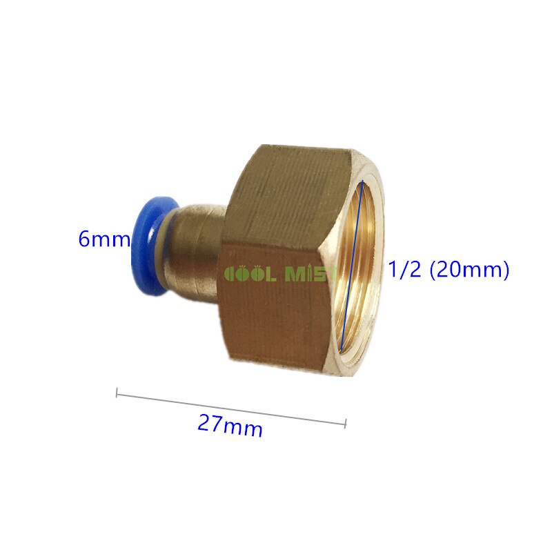 S263 Pneumatic Connector 2pcs 6mm Brass Hose Fitti... – Grandado