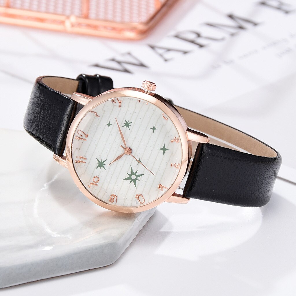 Women Watches Leather Strap Lovely Ladies Wrist Wa... – Grandado