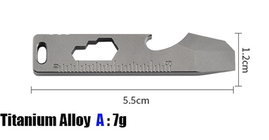 8 IN 1 MINI TC4 Titanium Alloy Crowbar Bottle Open... – Grandado
