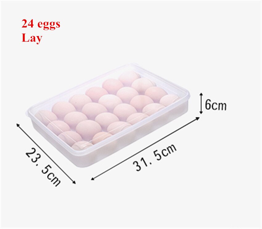 Kitchen Egg Storage Box Organizer Refrigerator Sto... – Grandado