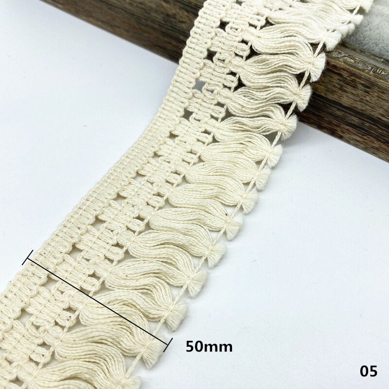2 yards Biege Cotton Trim Ribbon Sewing Lace Kintt... – Vicedeal