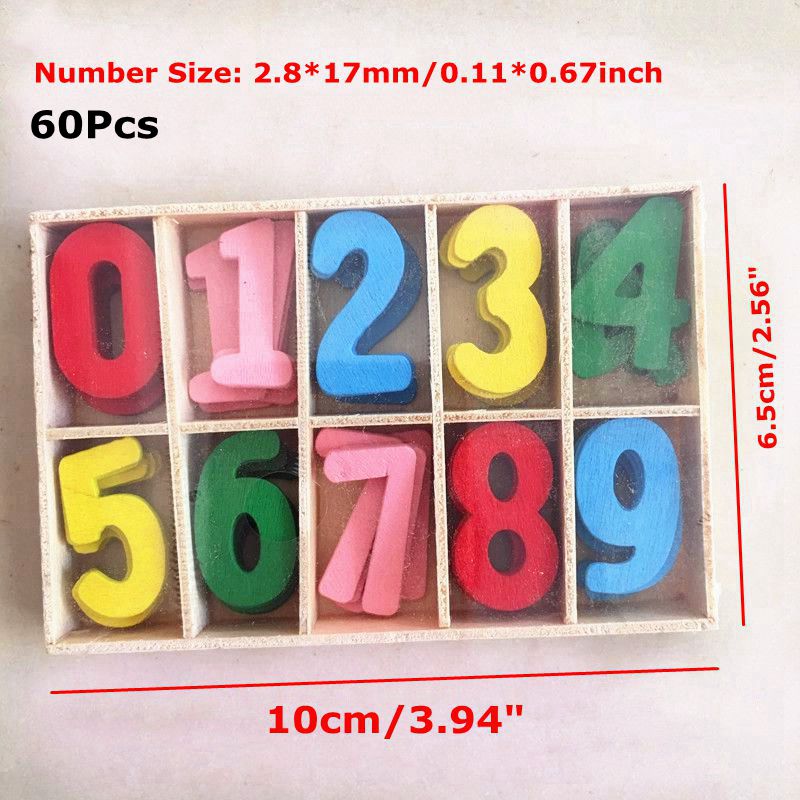 Wooden Letter Numbers Boxed Educational DIY Craft ... – Grandado