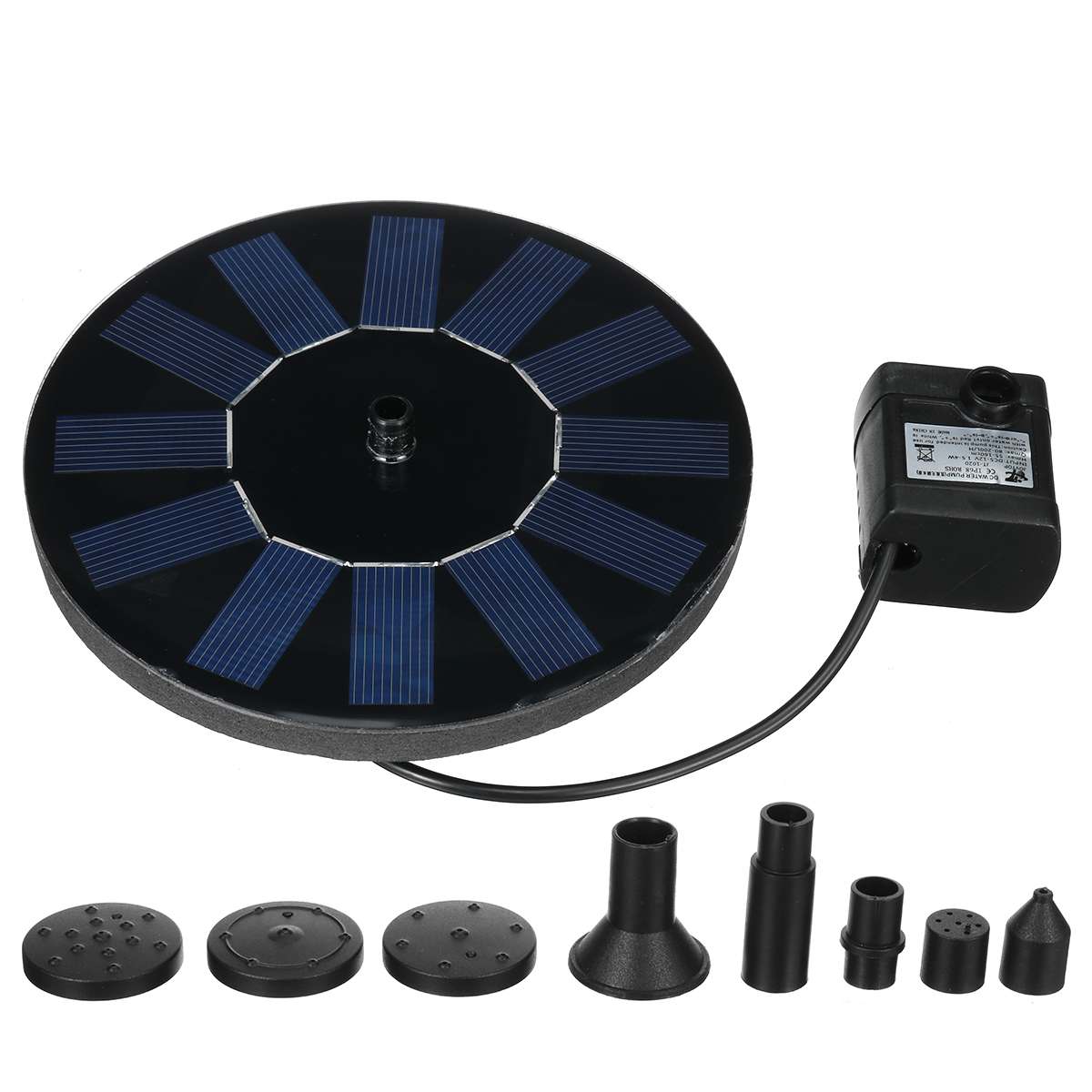 13CM Solar Fountain Pump 1.2W Power Solar Floating... – Grandado