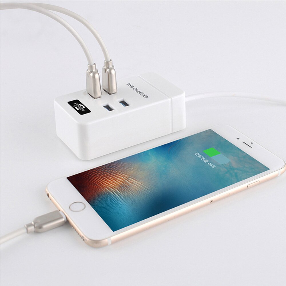 4 USB Ports Charging Socket Charger Adapter EU UK ... – Grandado