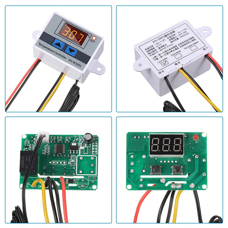 4Pc XH-W3001 Digitale Temperatuur Controller Modul... – Vicedeal