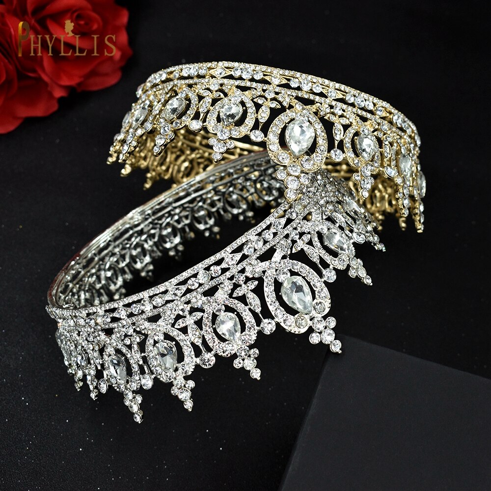 A51 Round Wedding Crowns Royal Bride Headpiece Hai... – Vicedeal
