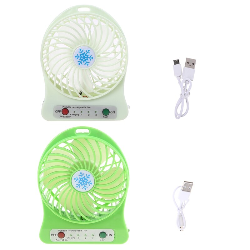 Portable LED Light Mini Fan Air Cooler Mini Desk U... – Grandado