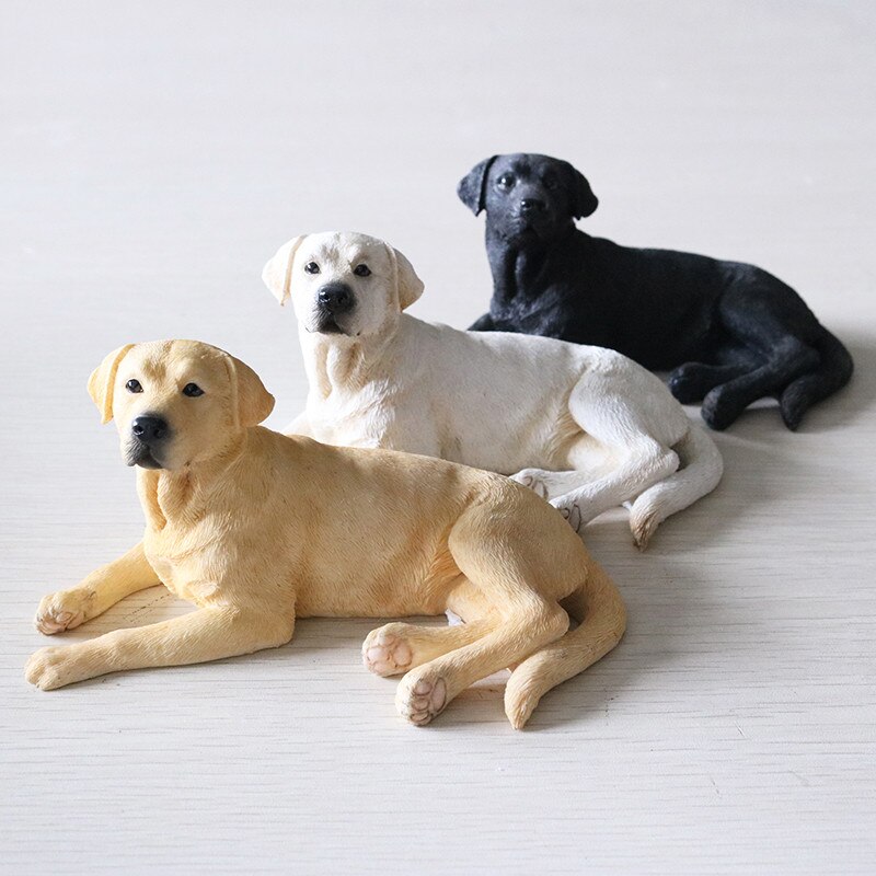 WU CHEN LONG Labrador Dog Art Sculpture Simulated ... – Grandado