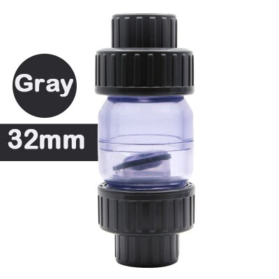 25mm 32mm Transparent Check Valve PVC One Way Non ... – Grandado