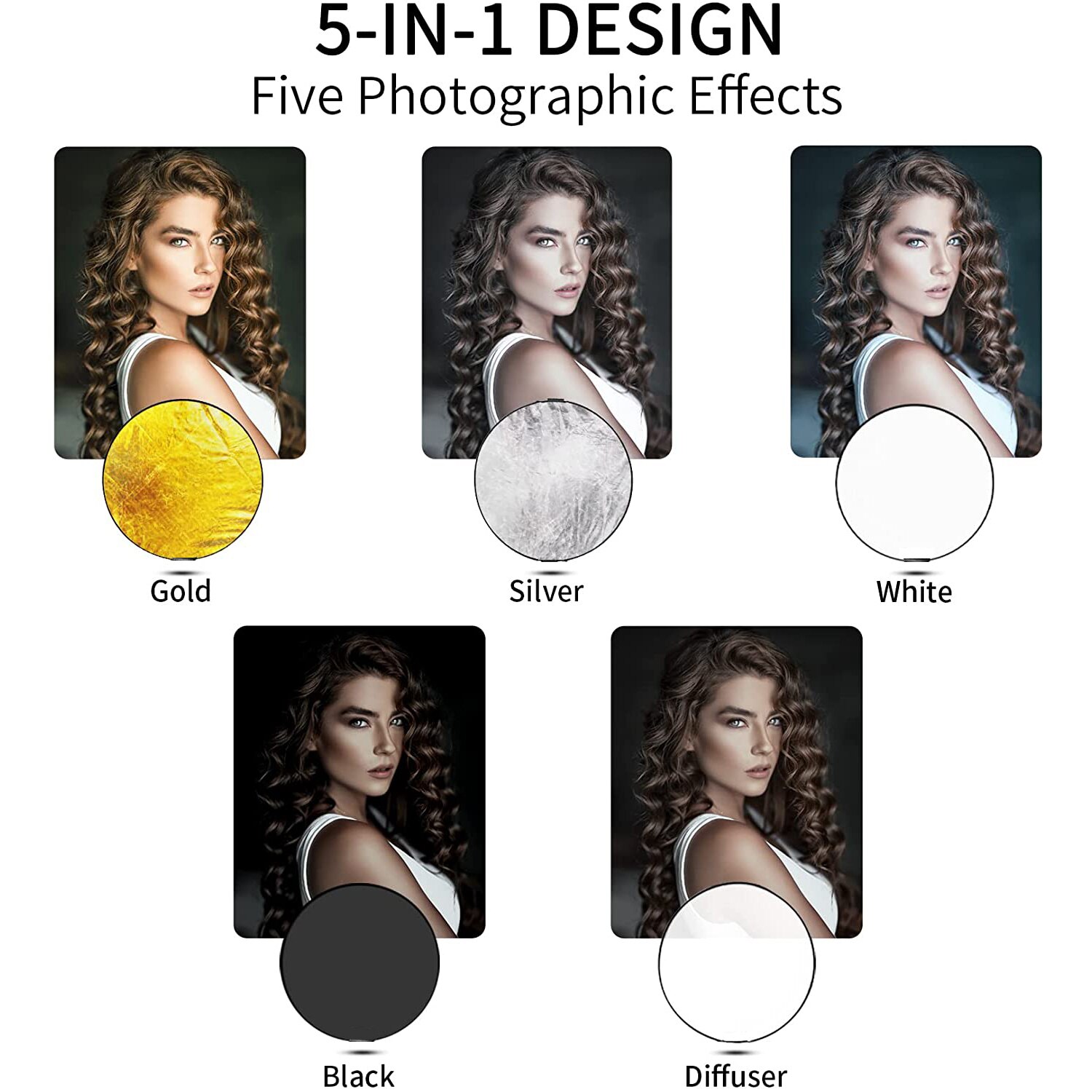 24 "60Cm 5in1 Reflector Fotografie Inklapbare... – Grandado