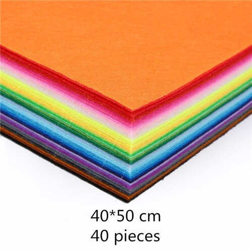 40 Sheet 40 Color Felt Fabric DIY Handwork Crafts ... – Grandado