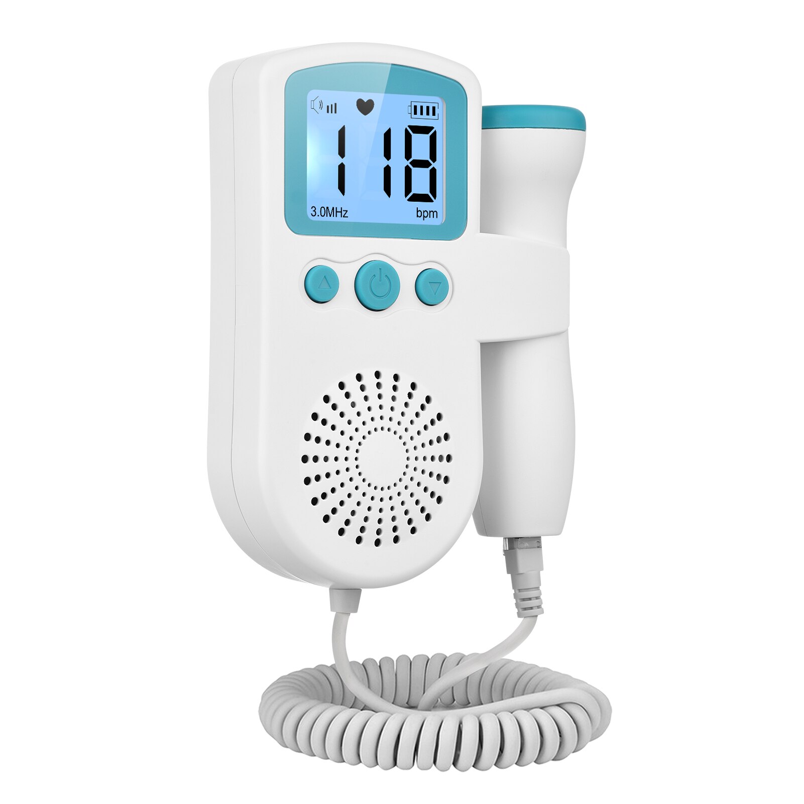 3.0MHz Portable Fetal Doppler for Home Noise Reduc... – Grandado