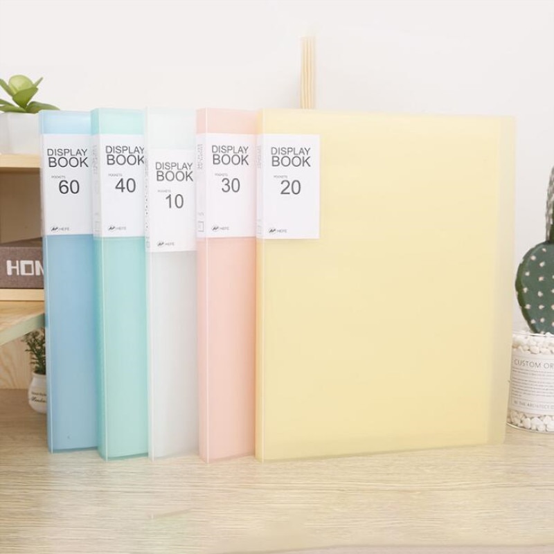 1PC A4 Display Book 40/60 Page Transparent Insert ... – Vicedeal