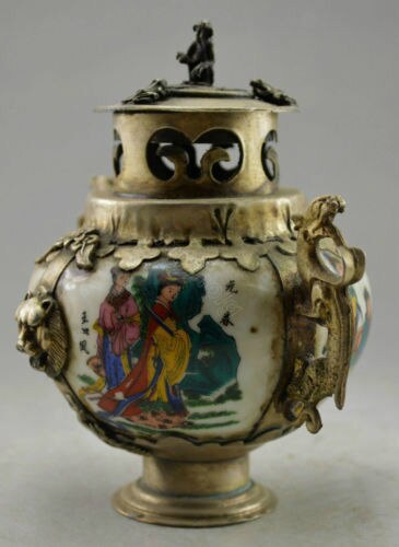 China Old Decorated Handwork Porcelain Tibet Silve... – Grandado