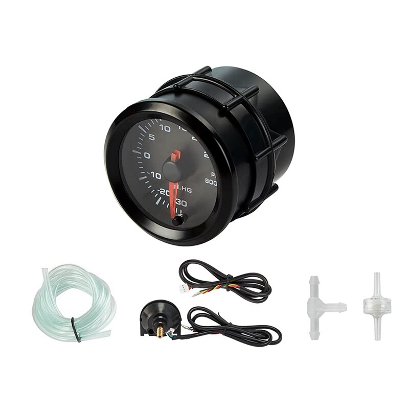 Turbo Boost Vacuum Gauge Kit, 7 Kleur 30 Psi 12V A... – Grandado