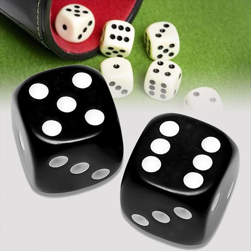 10pcs Black Dice Set Dices Rolling Dice Plastic Ga... – Vicedeal
