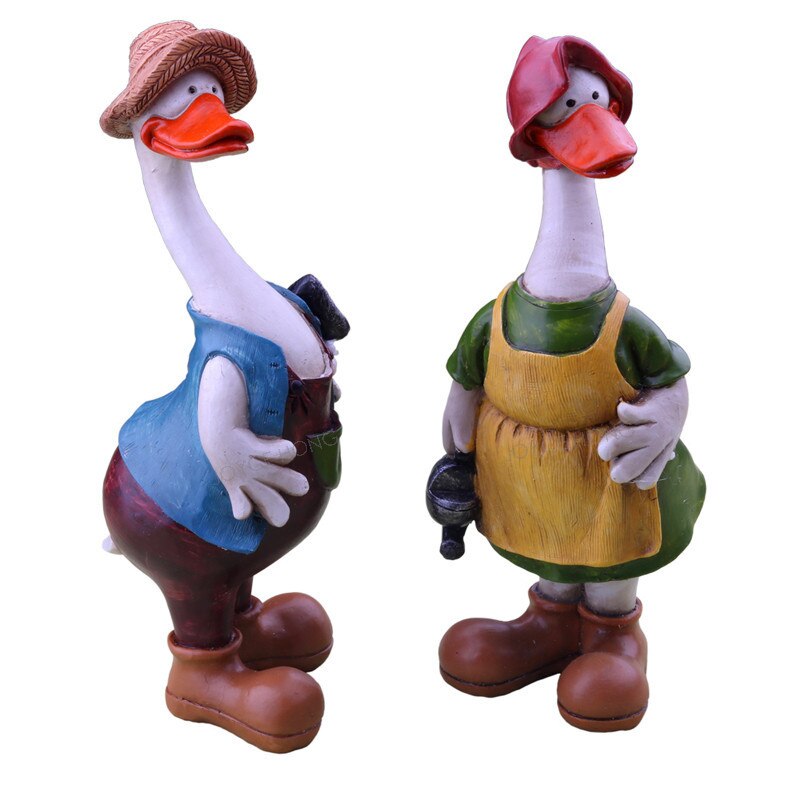 1 Paar Eend Outdoor Tuin Dier Standbeeld Decor Tui... – Vicedeal