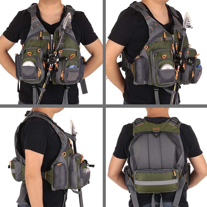 2 in 1 Outdoor Fishing Vest for Men Waterproof Ves... – Grandado
