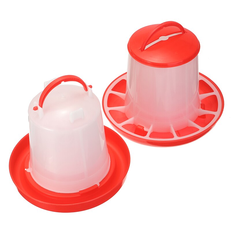 2pcs Plastic Chicken Drinker Feeder Bucket Aviary ... – Vicedeal