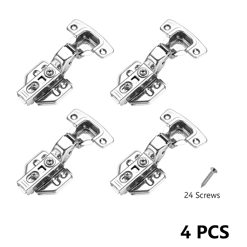 4PCS Furniture Full/Embed Hinge Stainless Steel Ca... – Grandado