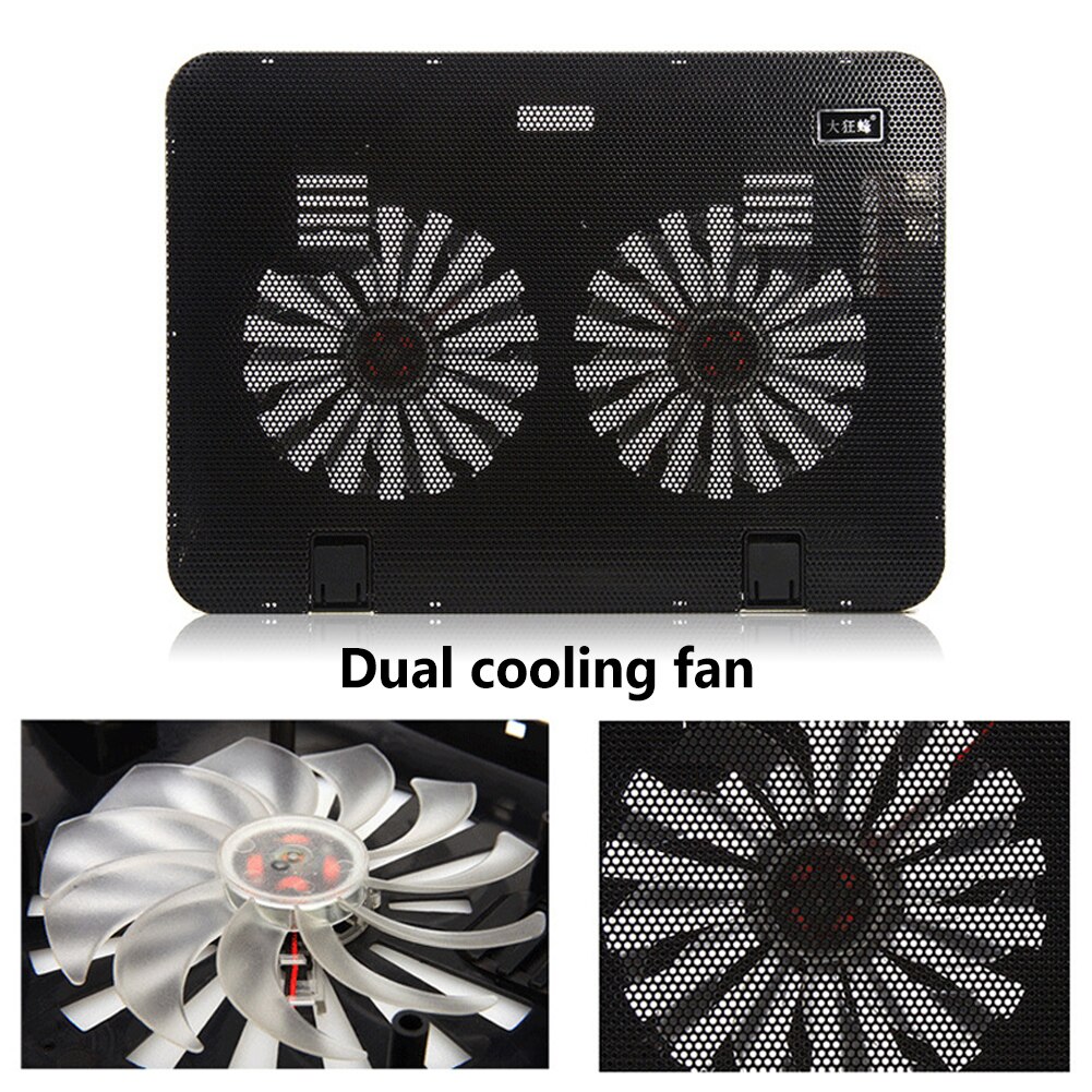 5V DC 3W Adjustable Dual Fan USB Laptop Heat 21dBA... – Grandado