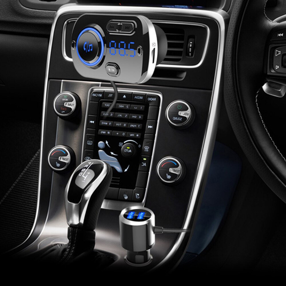 Auto Fm-zender Kit Handsfree Draadloze Bluetooth 5... – Vicedeal