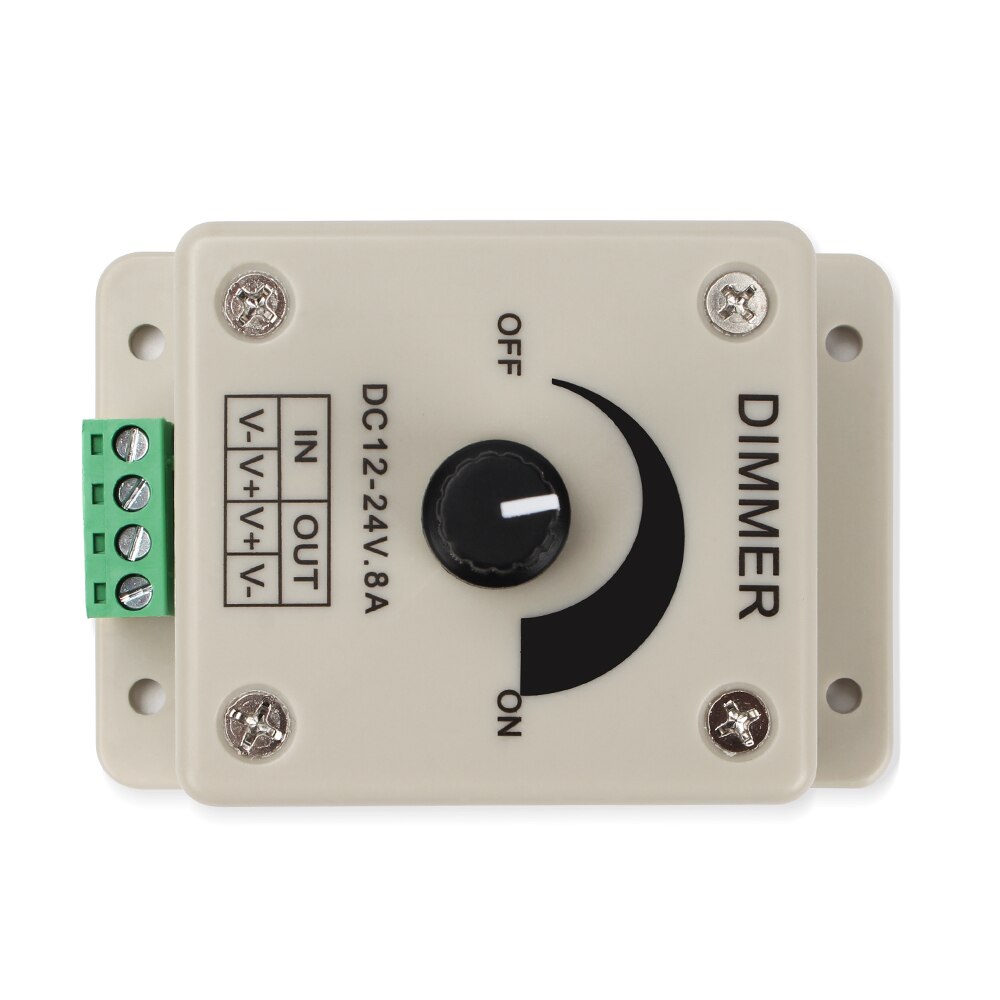 12V 24V LED Dimmer Switch 8A Voltage Regulator Adj... – Grandado