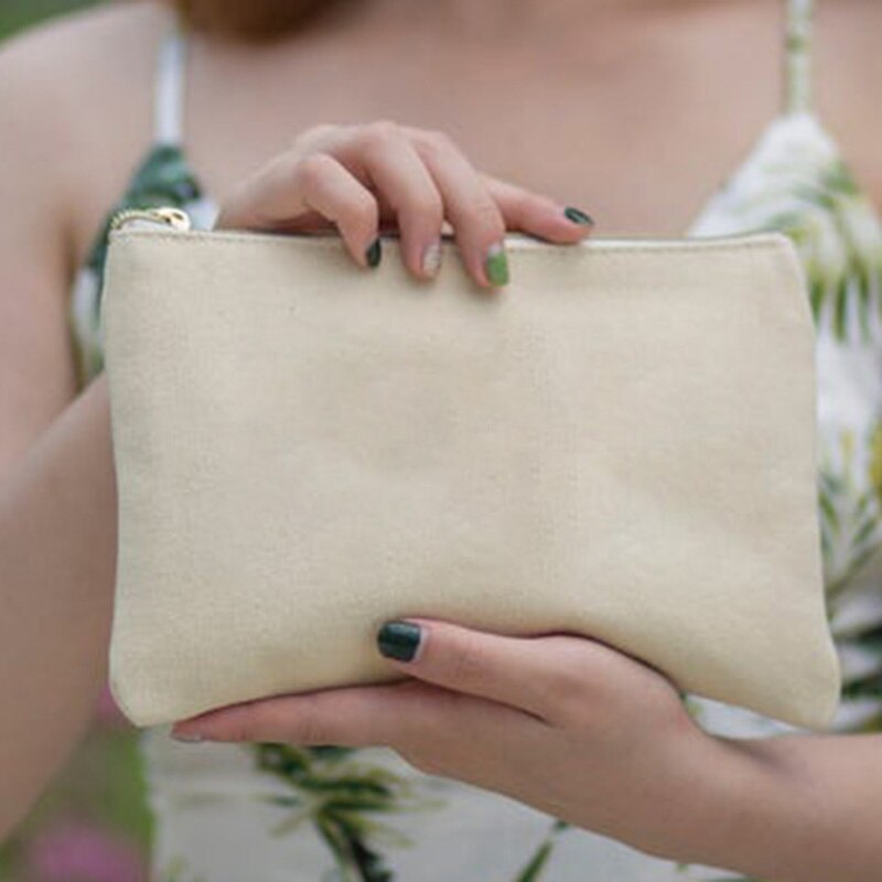 Plain Makeup Cosmetic Bag - Cursive Script Pink Gr... – Vicedeal