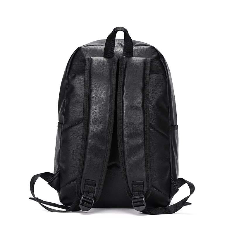 Leather PU Men's Backpacks Casual College Student ... – Grandado