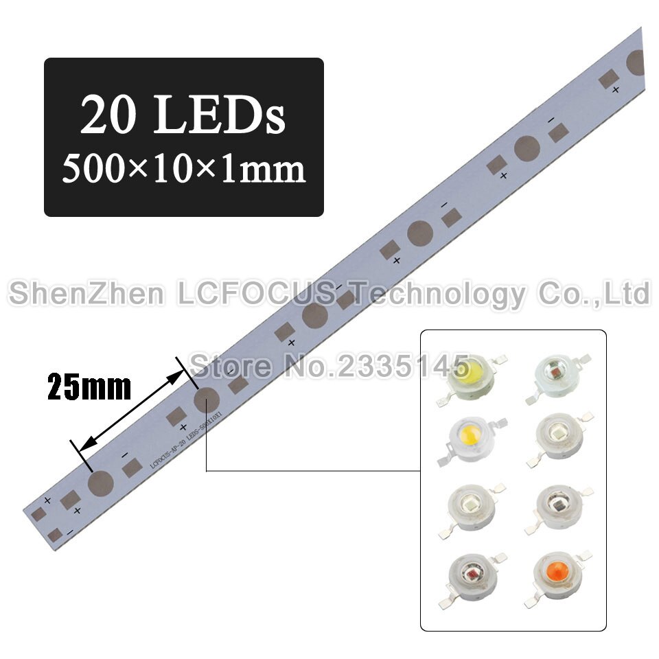 10 pcs 1 W 3 W 5 W LED Aluminium Bodemplaat 130mm ... – Vicedeal