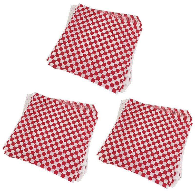 300 PCS checkered deli candy basket liner Food Wra... – Vicedeal