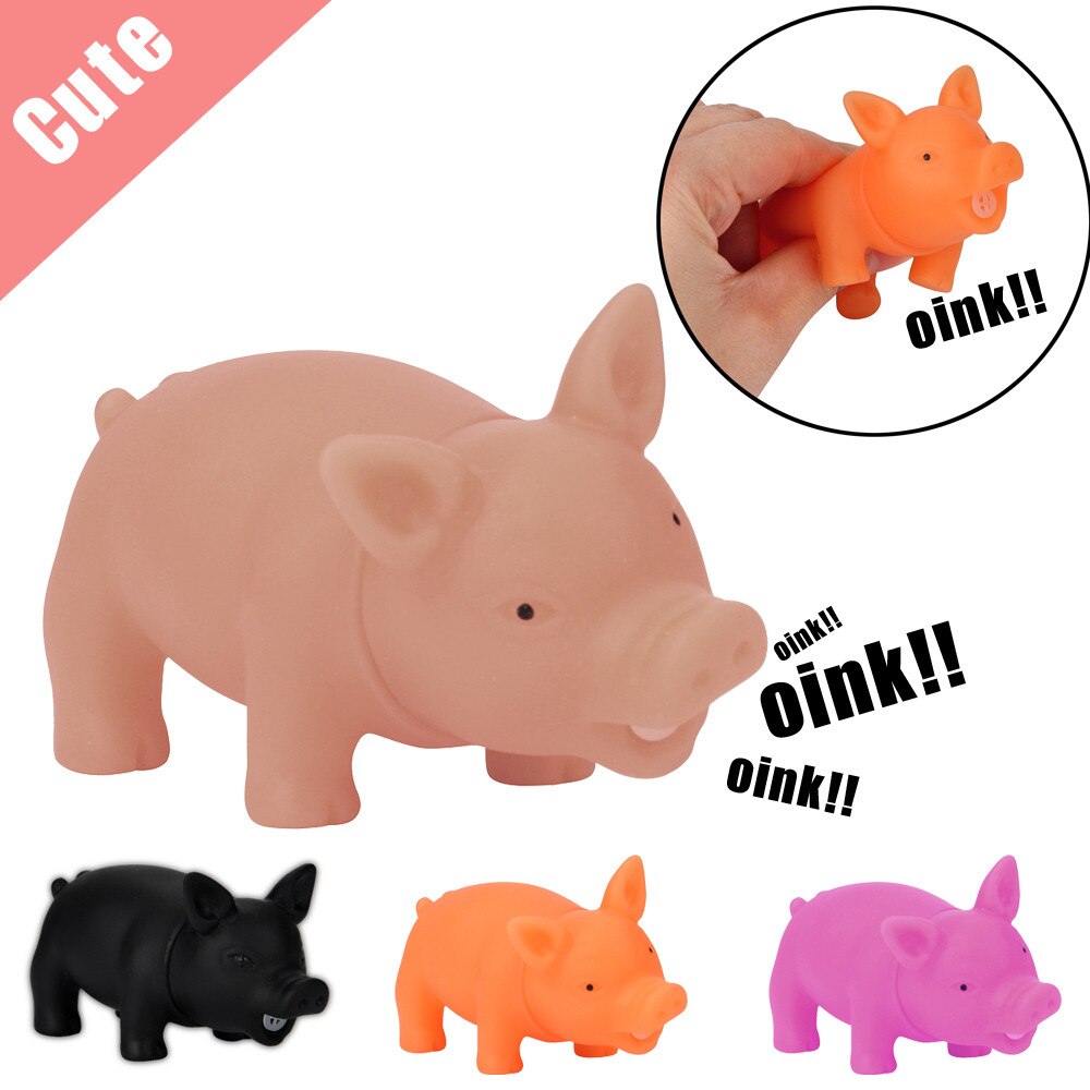 Cute Shrilling Pig Squeaky Rubber Pig Toy Relax To... – Grandado