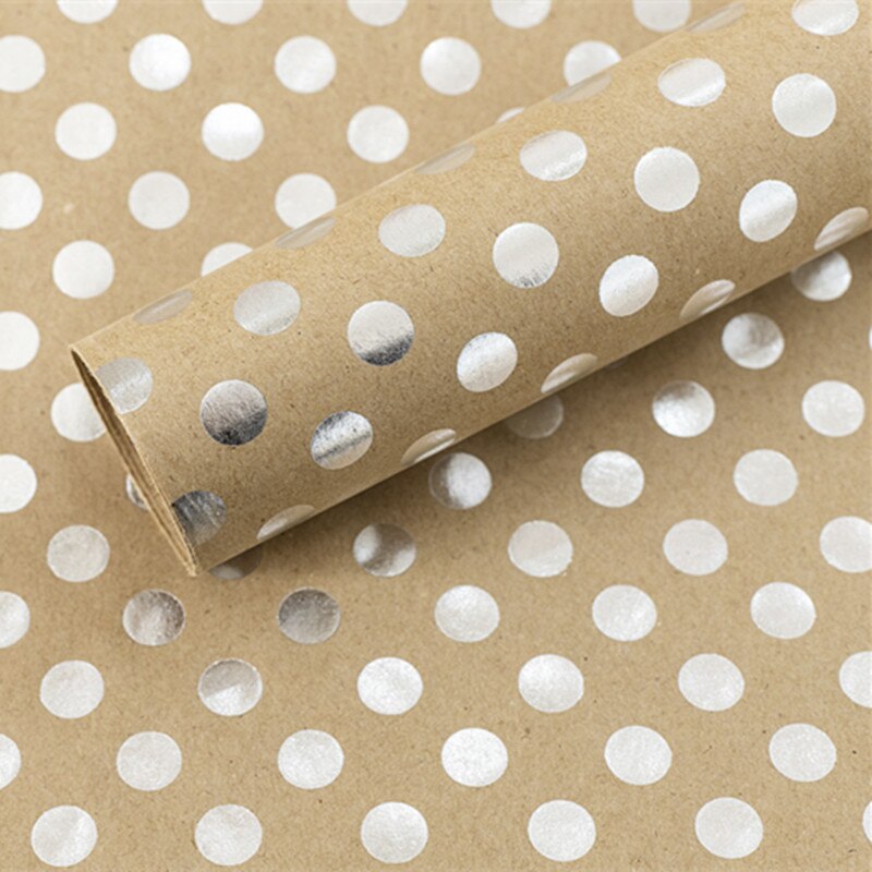 10pcs/lot Retro Bronzing Kraft Wrapping Paper 70x5... – Vicedeal