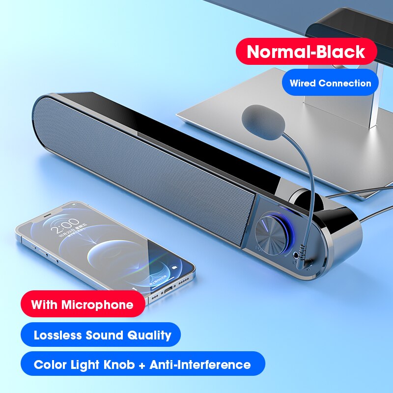 Computer Speaker Bar Bluetooth Speakers Mic Microp... – Vicedeal