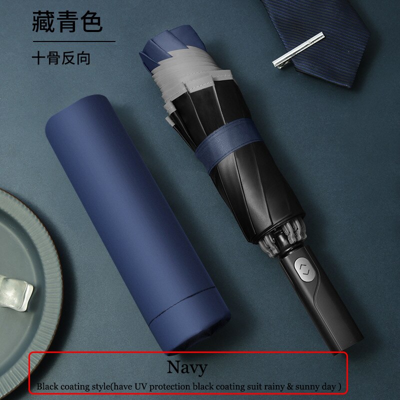 Fully Automatic Umbrella Men Business 10 Ribs Wind... – Grandado