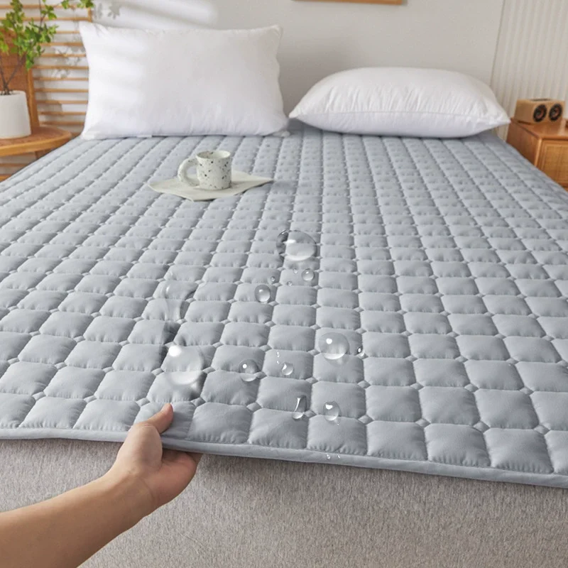 Soft Fibre Waterproof Mattress Cover Pad with With... – Grandado