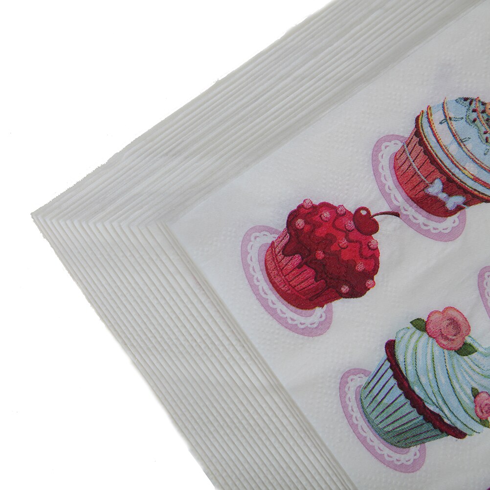 20 Stks/zak Cake Papieren Servet Tissue Decoupage ... – Grandado