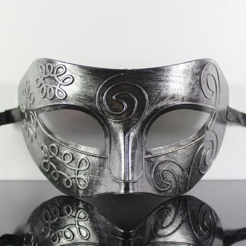 Party Face Mask Men Burnished Antique Silver/Gold ... – Grandado