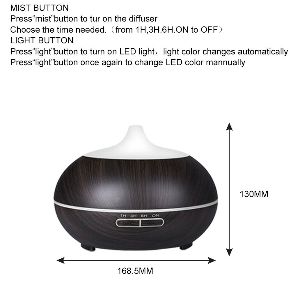 LED Aroma Essential Oil Diffuser Ultrasonic Home A... – Vicedeal
